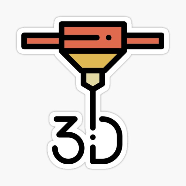 "3D Printing Nozzle" Sticker for Sale by vladocar | Redbubble