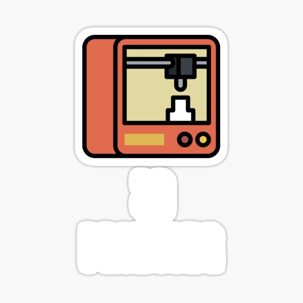 "3D Printing - 3D Printer " Sticker for Sale by vladocar | Redbubble