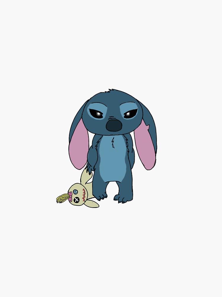 "Sad Stitch" Sticker for Sale by flamichhane | Redbubble