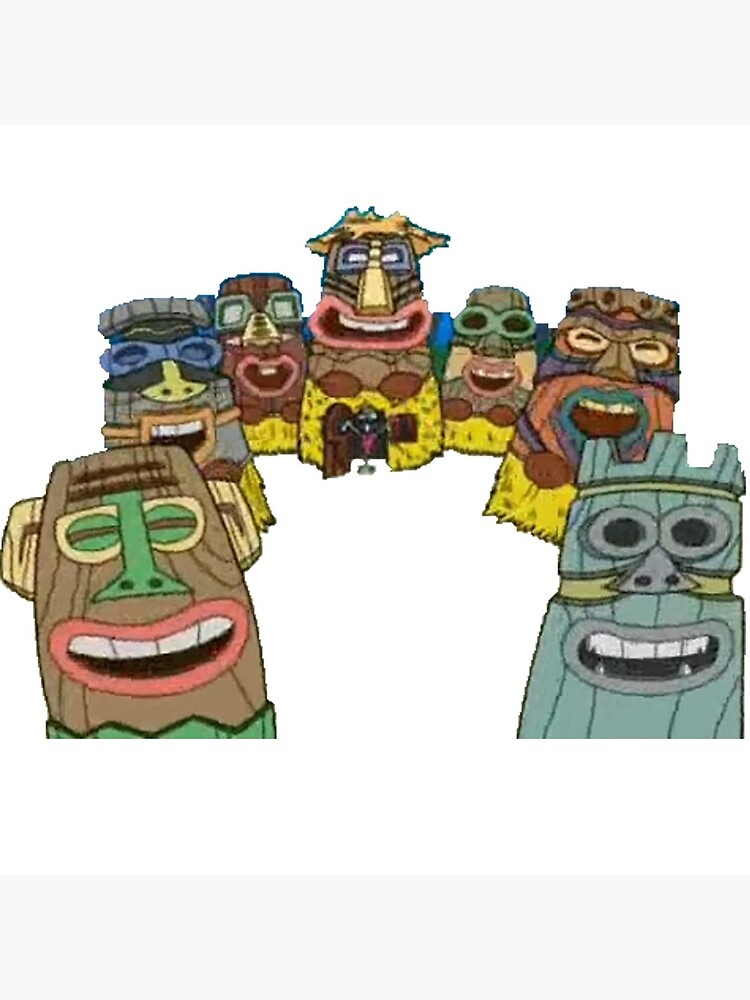 "Sticker tiki tiki - Spongebob" Photographic Print for Sale by blue-liv ...