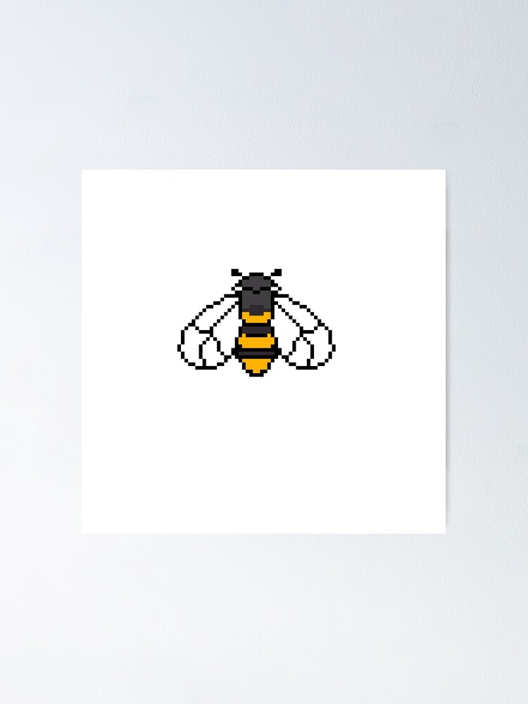 "Pixel Bee" Poster for Sale by loumiq | Redbubble