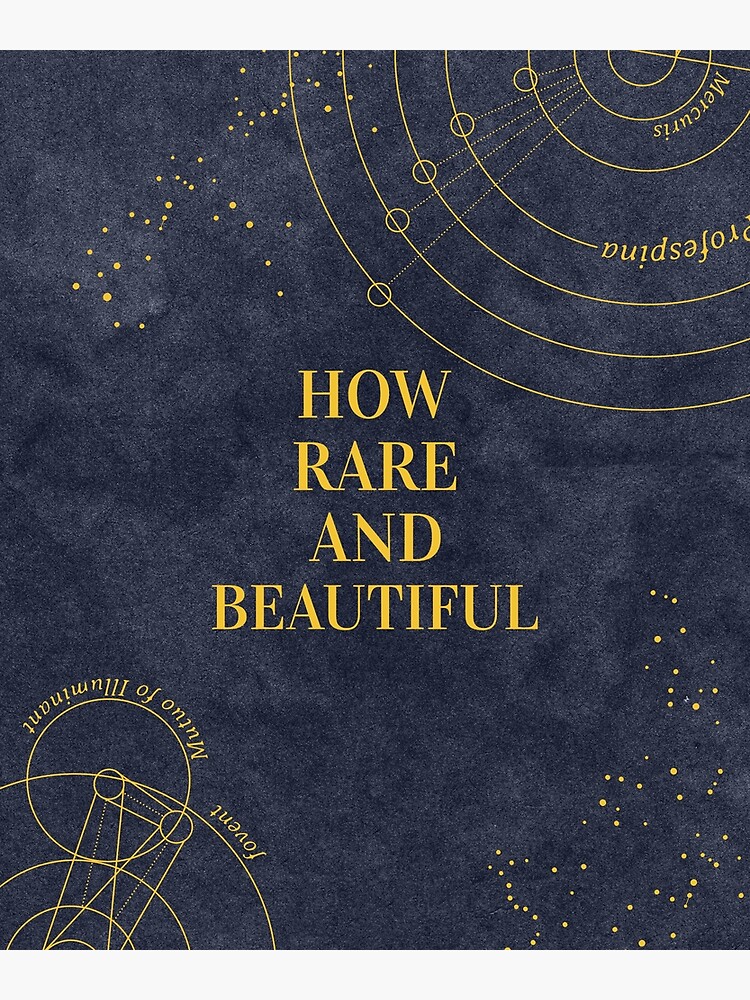 "How rare and Beautiful" Poster for Sale by Bionixxx | Redbubble