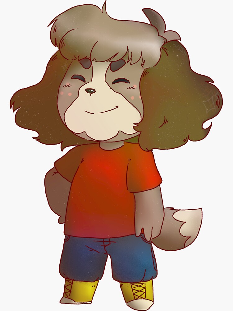 "Digby Sticker ACNL" Sticker for Sale by WSTAudrey | Redbubble