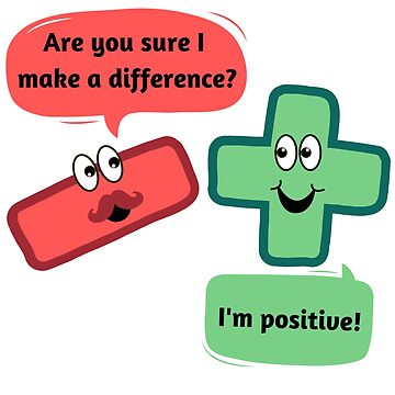 "Make a Positive Difference Math" Poster for Sale by SmileWit | Redbubble