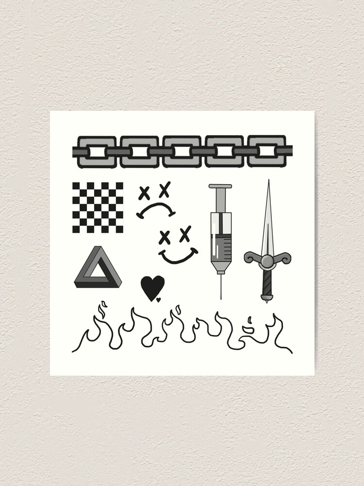 "E-boy/E-girl Sticker Pack" Art Print for Sale by tomfewings | Redbubble