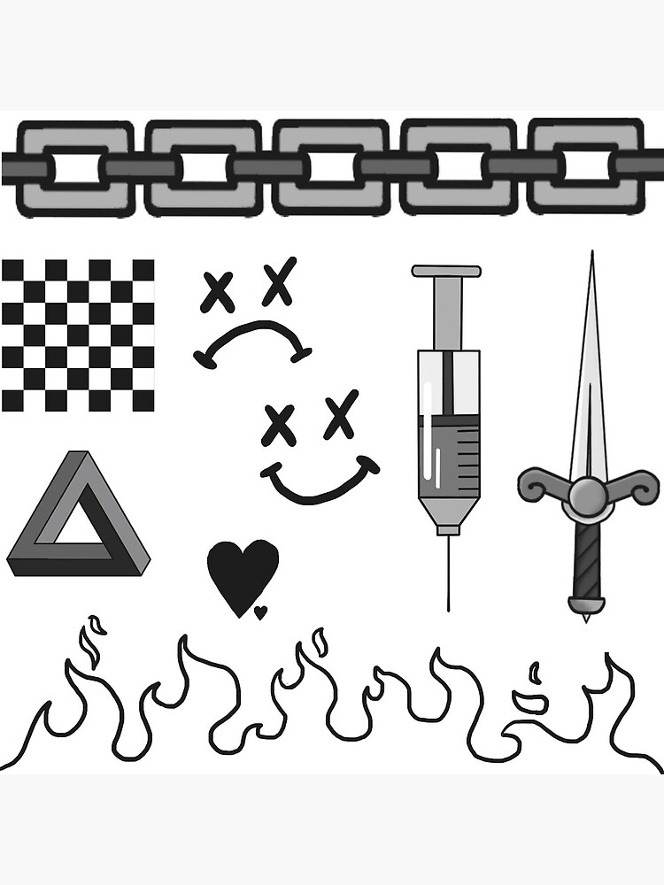 "E-boy/E-girl Sticker Pack" Art Print for Sale by tomfewings | Redbubble