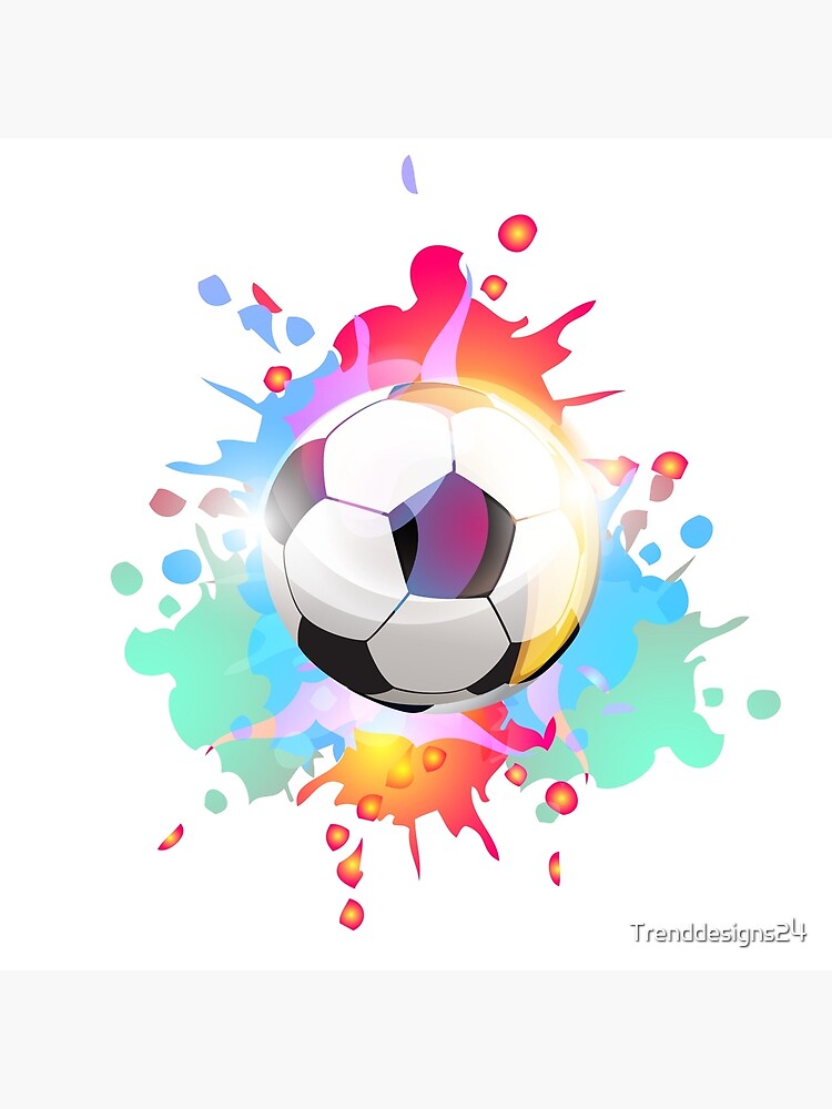 "Ball Football Football color splash" Poster for Sale by Trenddesigns24 ...