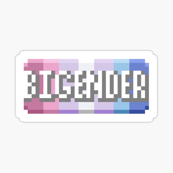 "Bigender Pride Type Tag" Sticker for Sale by fubblers | Redbubble