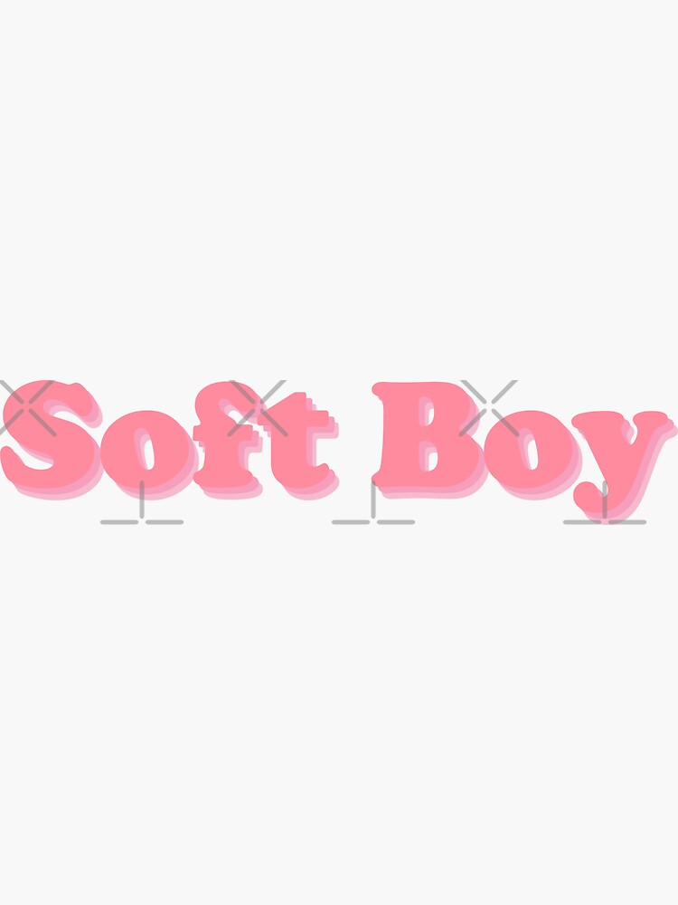 "Soft Boy Logo" Sticker for Sale by DarcyDaAquarius | Redbubble