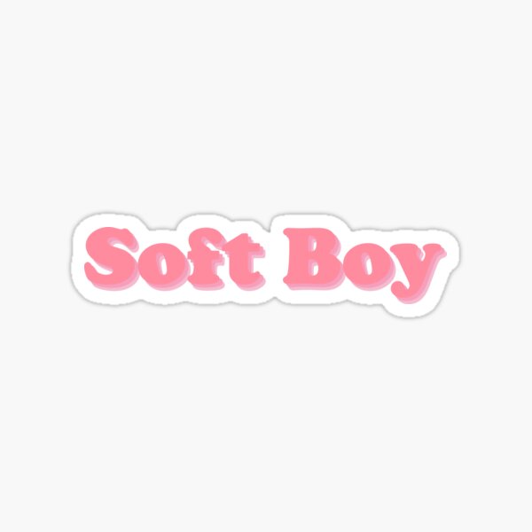 "Soft Boy Logo" Sticker for Sale by DarcyDaAquarius | Redbubble