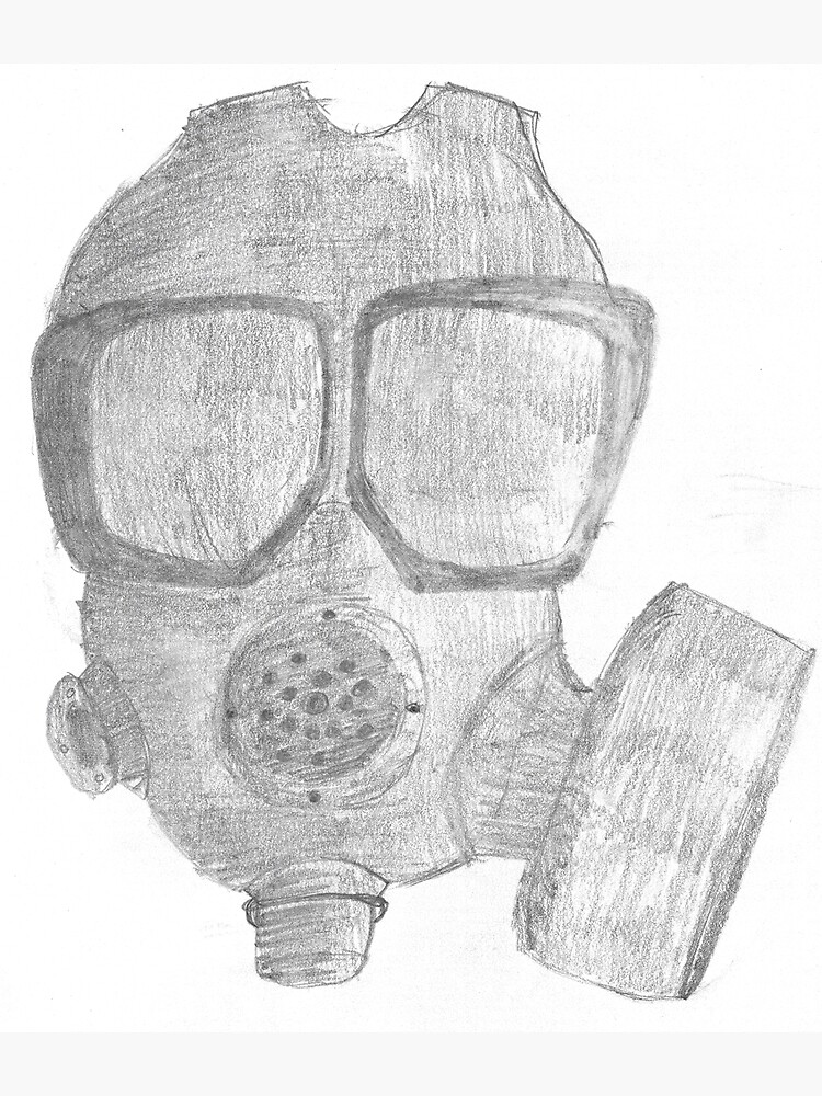 "Simple Gas Mask" Poster for Sale by LazyLexi | Redbubble
