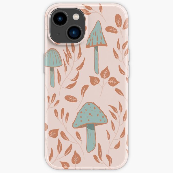 "Leaves and Mushrooms Print" iPhone Case for Sale by kruegerarrow ...