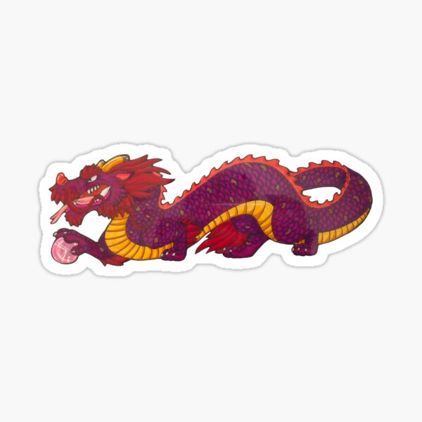 "Royal Purple Dragon" Sticker for Sale by PanappleExpress | Redbubble