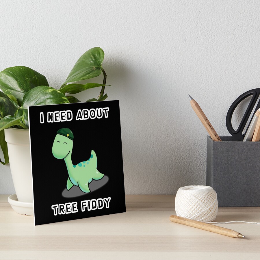 "I NEED ABOUT TREE FIDDY - LOCH NESS MONSTER - Black" Art Board Print ...