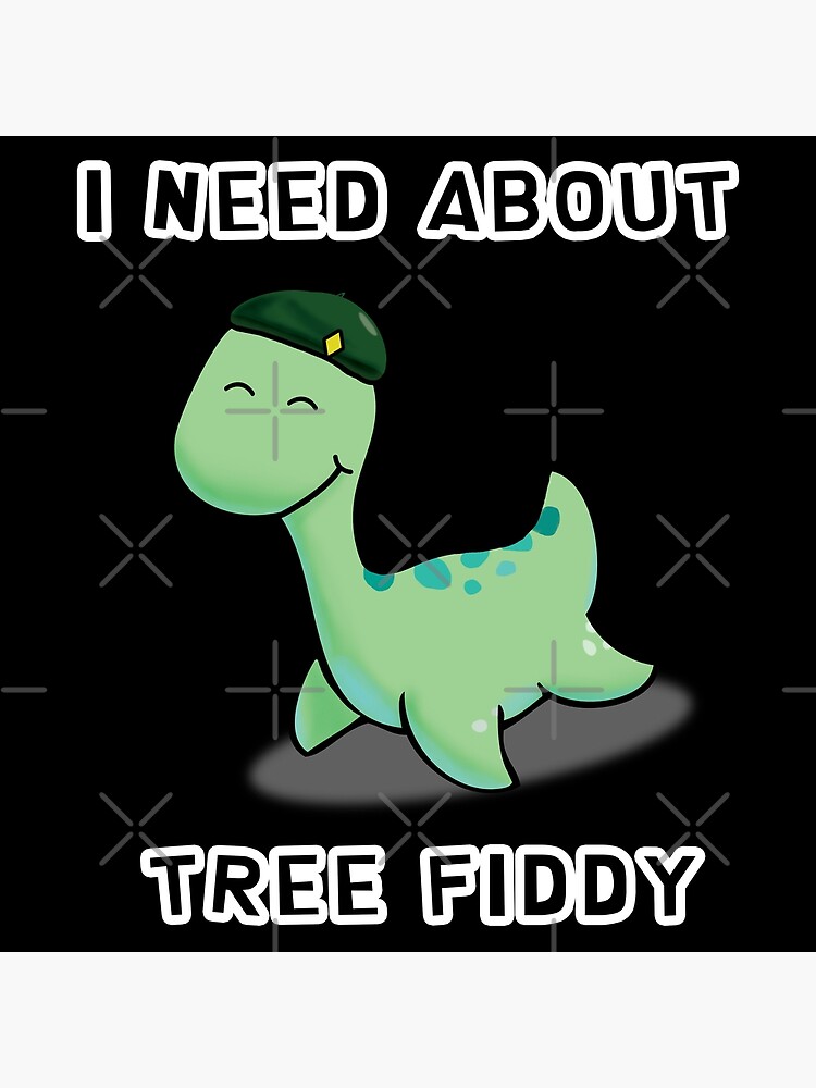I Need About Tree Fiddy Loch Ness Monster Black Poster By Fast