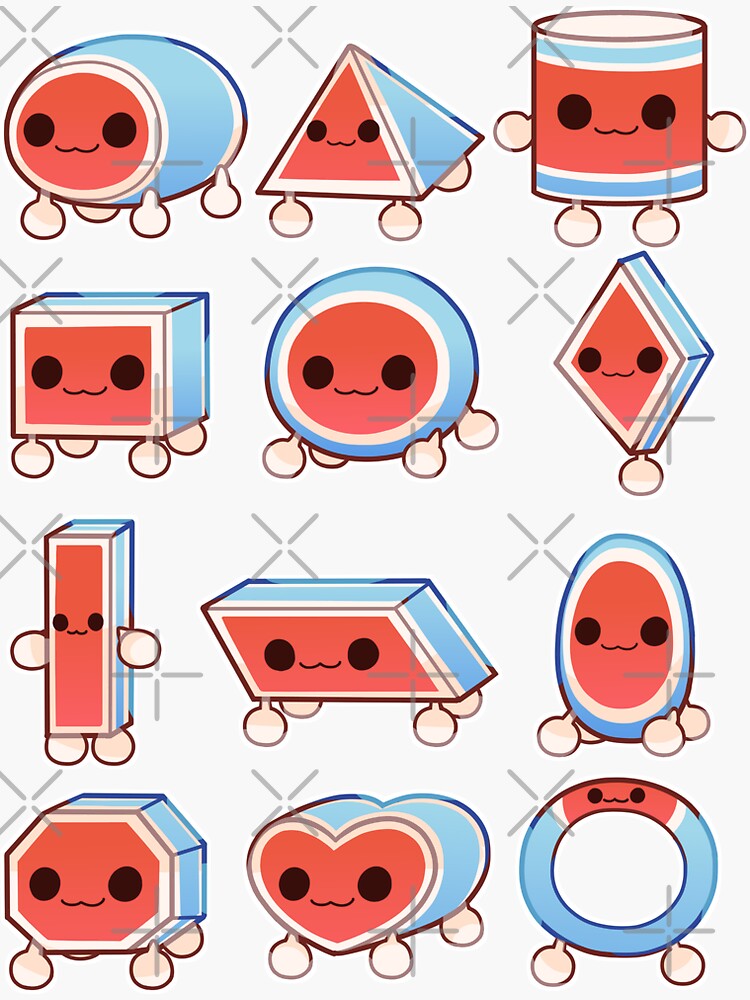 "different types of don-chans" Sticker for Sale by Seirogann | Redbubble