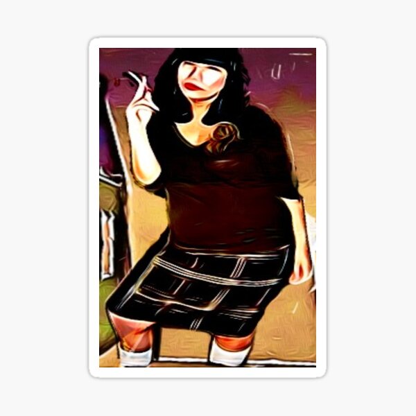 "Rez Skin Riot Grrl" Sticker for Sale by acculturatedego | Redbubble