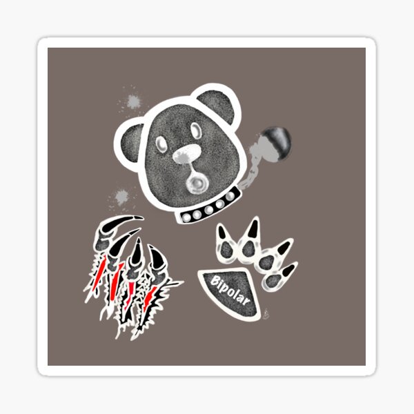 "BIPOLAR" Sticker for Sale by EMI-Design | Redbubble