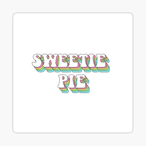 "Sweetie Pie " Sticker by jaejaeart | Redbubble