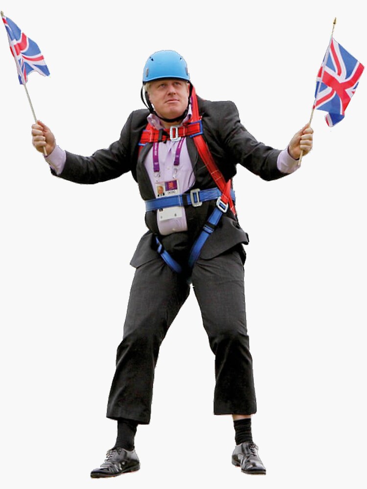 "Boris johnson flags" Sticker for Sale by harry967 | Redbubble