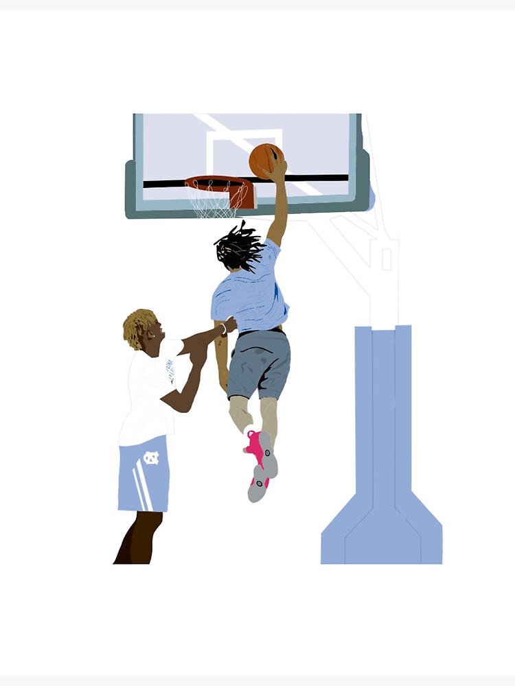 "Cole Anthony dunk over Armando Bacot" Art Print by gtortorella | Redbubble