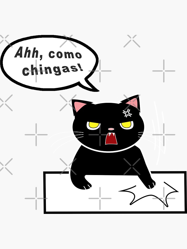 "Ahh, como chingas!" Sticker for Sale by Gatik | Redbubble