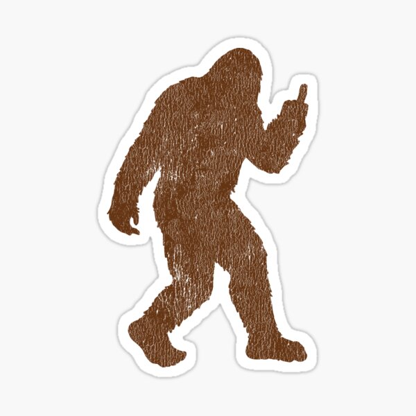 Bigfoot Silhouette Stickers | Redbubble