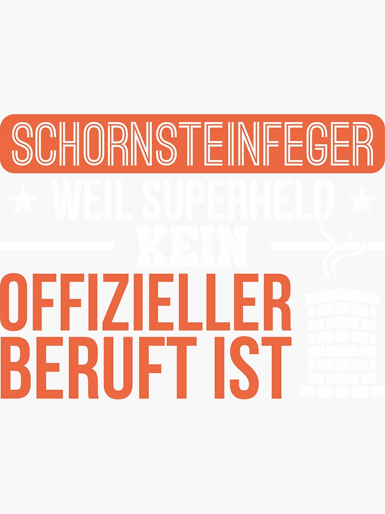 "Chimney sweep the superhero" Sticker for Sale by PlatonisDesign ...