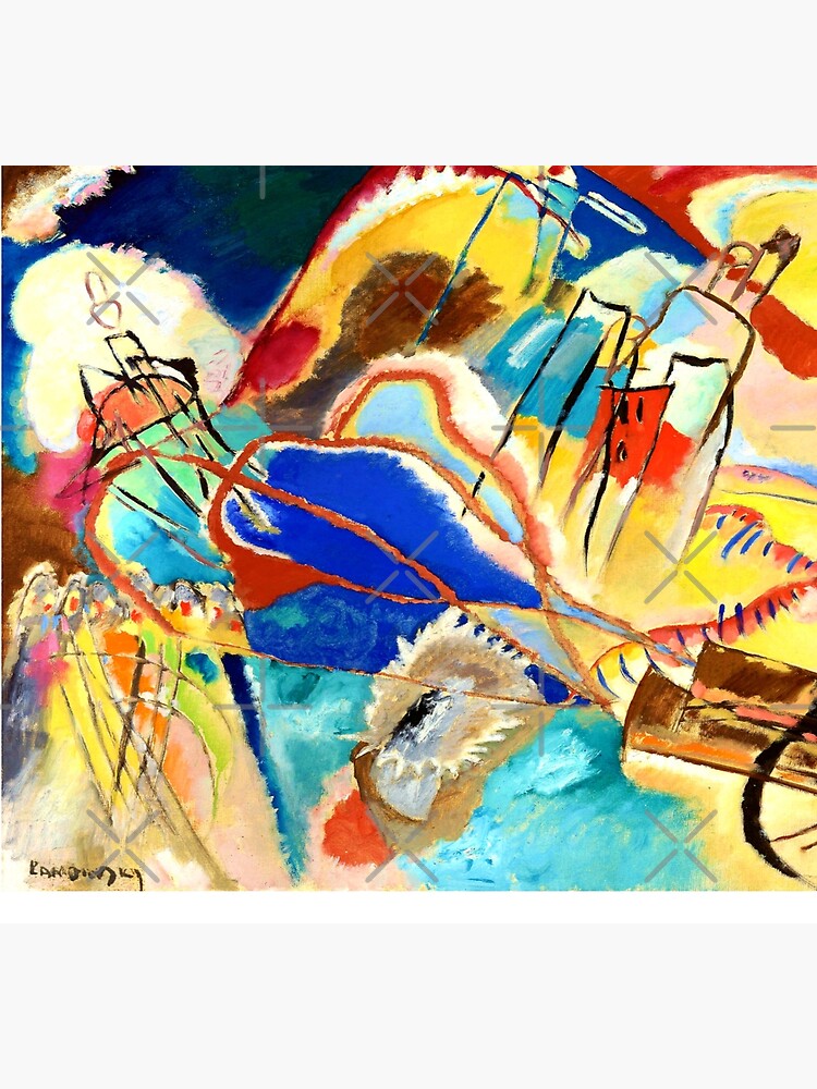 "Kandinsky Composition No 4 | Kandinsky Inspired Fine Art w/ Signature ...