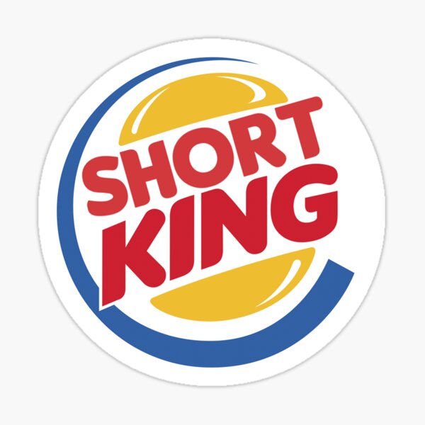 "Short King" Sticker for Sale by lil-aquarius | Redbubble