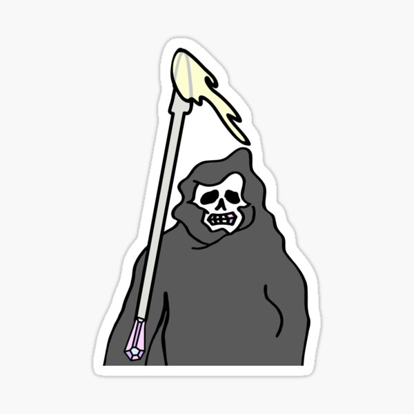 "Dab Reaper Scythe" Sticker for Sale by lilgothgf | Redbubble