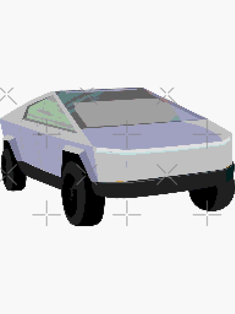Pegatina «Pegatina Cybertruck (Cyber Truck Pixel Art)» de countercolour ...