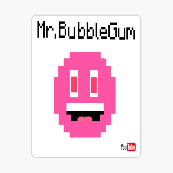 "BubbleGum Minecraft Inspired Merch" Sticker by BubbleGumMerch | Redbubble