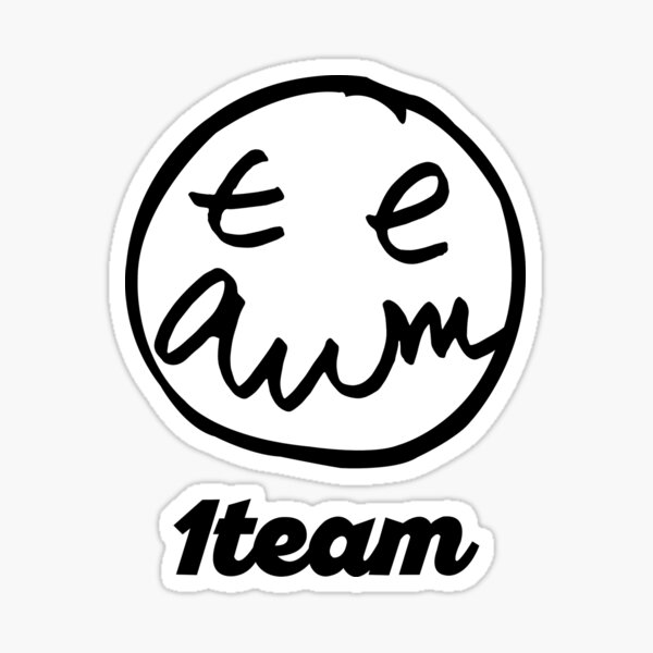 "KPOP BOY GROUP 1TEAM OFFICIAL LOGO" Sticker for Sale by LySaVN | Redbubble
