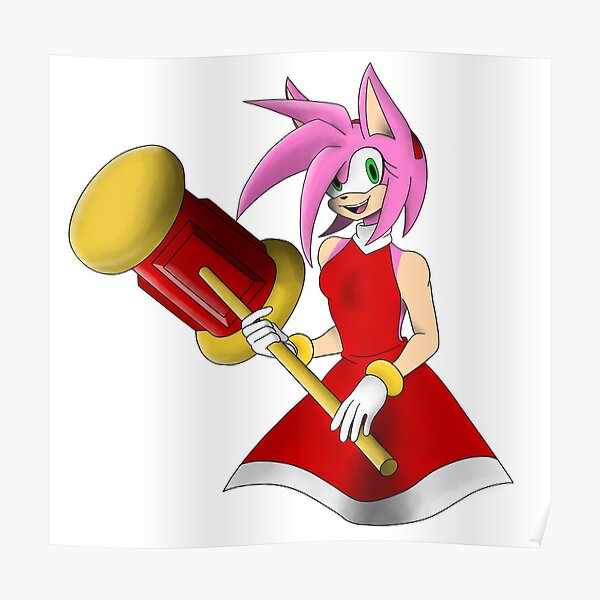 "Amy Rose" Poster by DrawMeTay | Redbubble