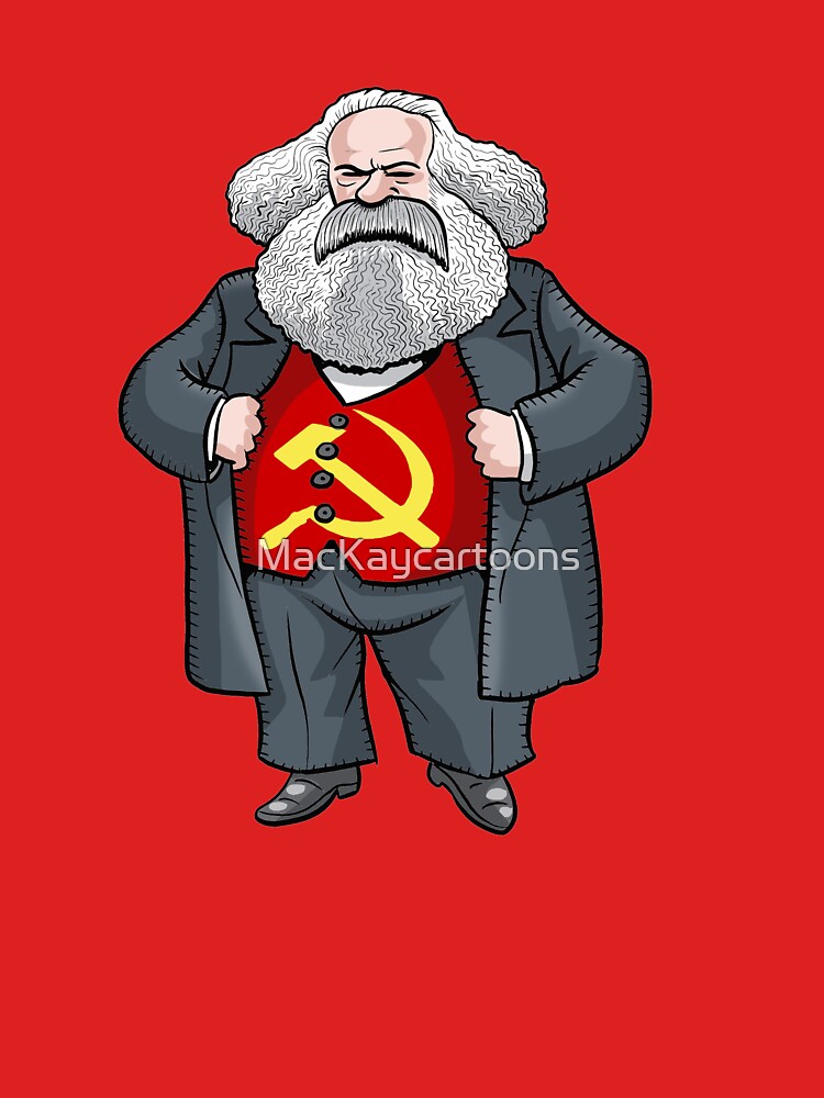 "Karl Marx" T-shirt for Sale by MacKaycartoons | Redbubble | history t ...