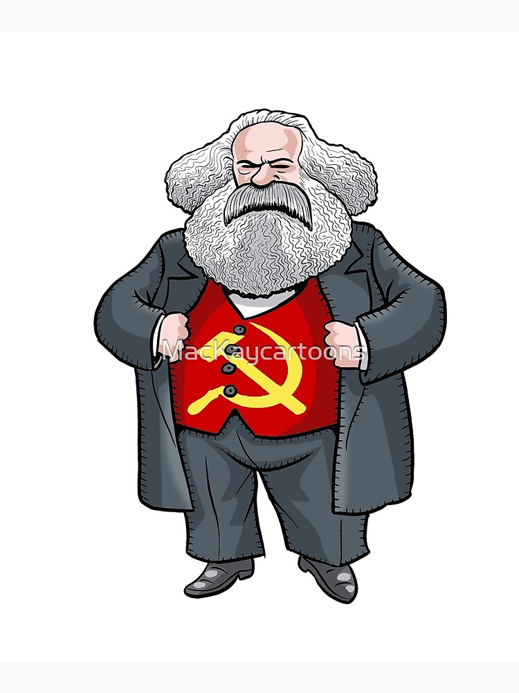 "Karl Marx" Poster for Sale by MacKaycartoons | Redbubble