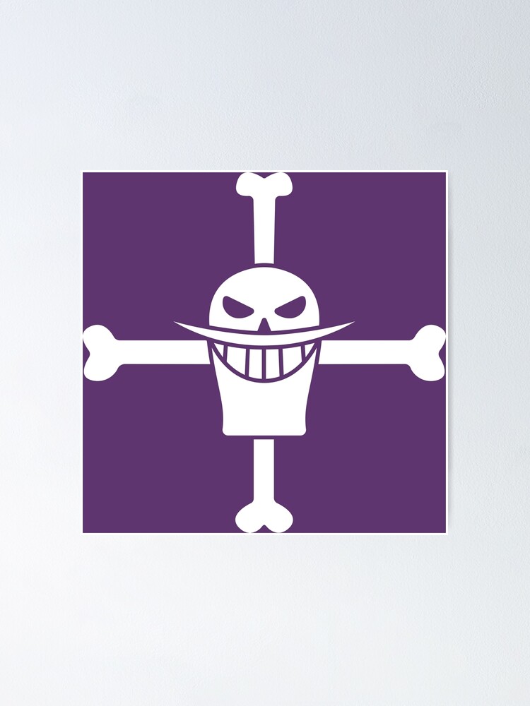 "Whitebeard Pirates Jolly Roger" Poster for Sale by jimjimfuria | Redbubble