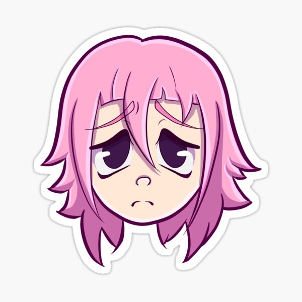 "Sad Boi " Sticker for Sale by CatFir | Redbubble