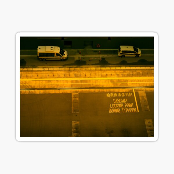 "Gangway Locking Point" Sticker by urbanfragments | Redbubble