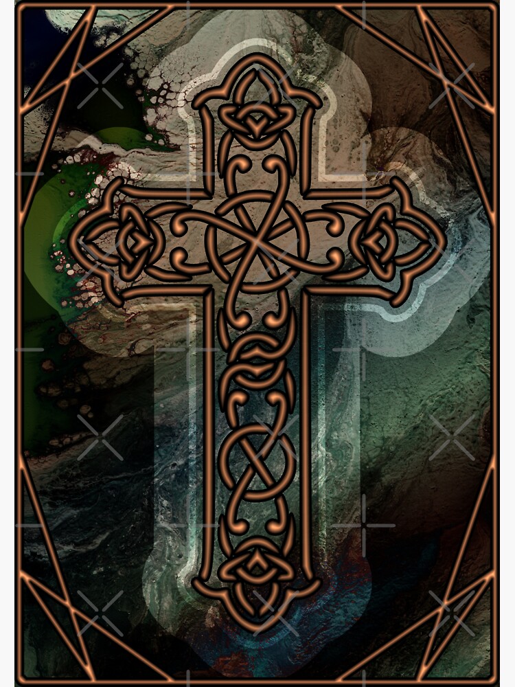 "Copper Cross" Sticker for Sale by kerravonsen | Redbubble