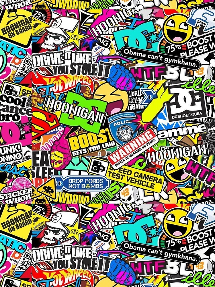 "Sticker bomb JDM" iPhone Case for Sale by Nathanred | Redbubble