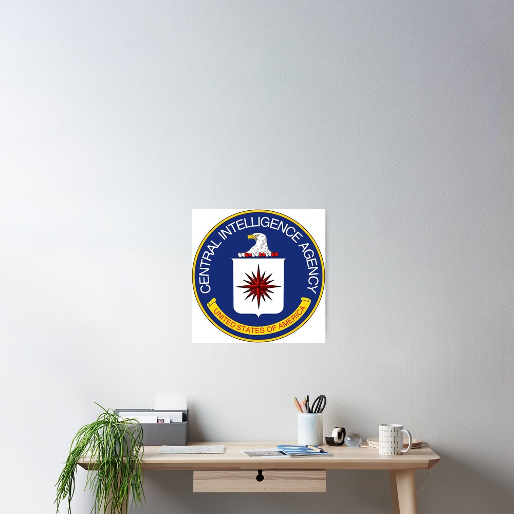 "CIA seal Central Intelligence Agency" Poster for Sale by ArgosDesigns ...