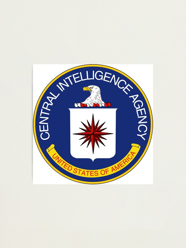 "CIA seal Central Intelligence Agency" Photographic Print for Sale by ...