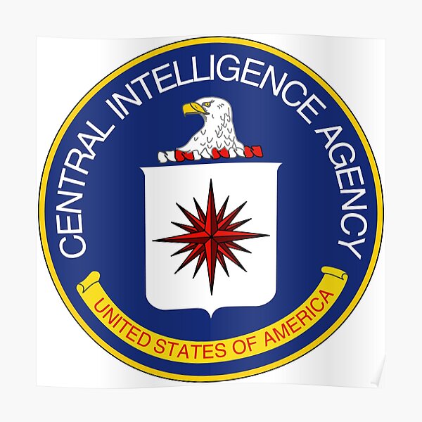"CIA seal Central Intelligence Agency" Poster for Sale by ArgosDesigns ...