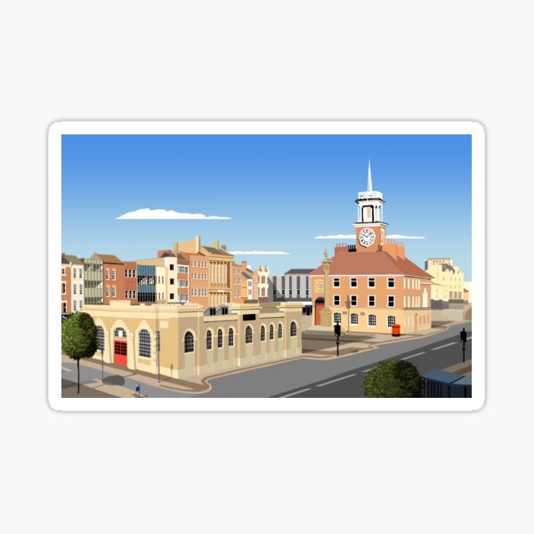 "Stockton-on-Tees" Sticker for Sale by Richard O'Neill | Redbubble