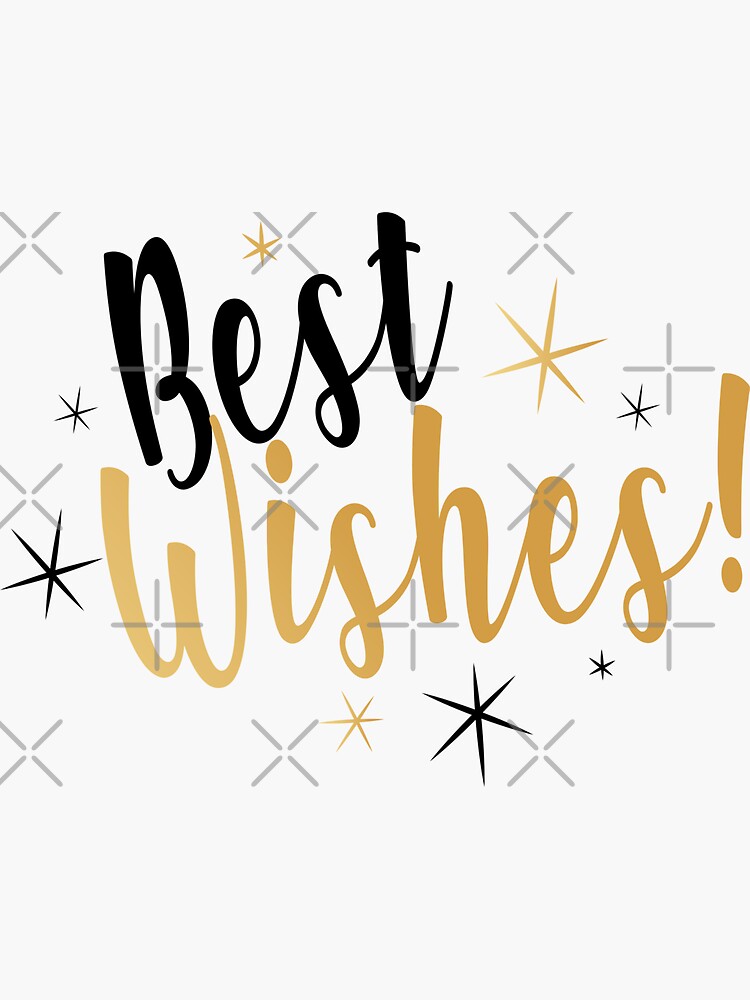 "Best wishes" Sticker by Zimbo-Zimbo | Redbubble