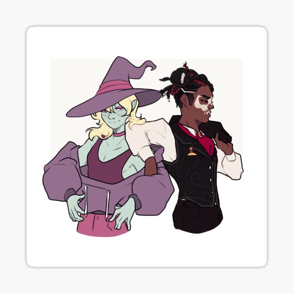 "Taako and Kravitz being babes" Sticker for Sale by SunnyShades1 ...