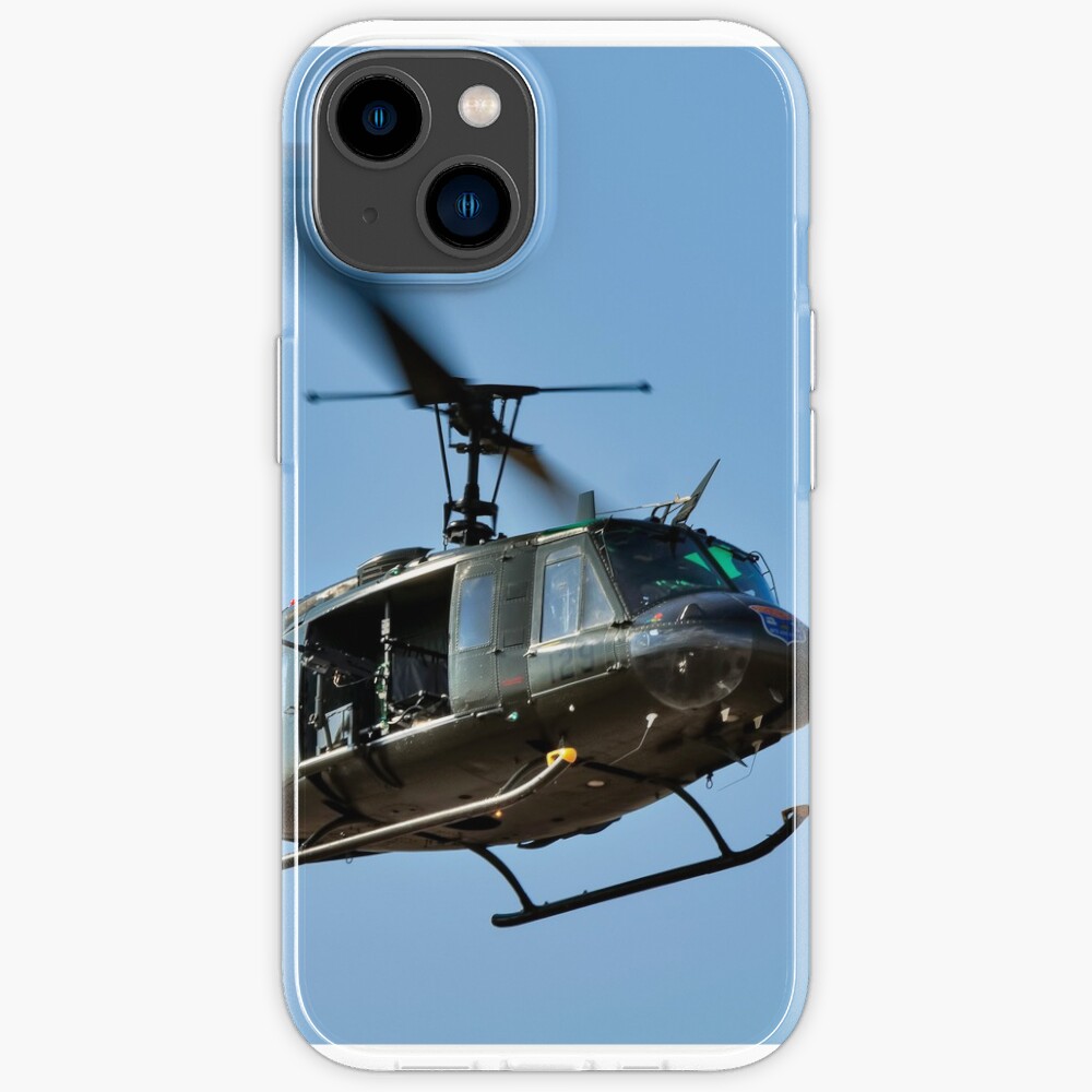 "Bell UH-1 Iroquois Helicopter - (Huey)" iPhone Case for Sale by ...
