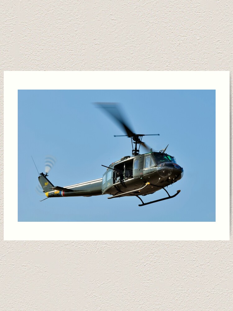 "Bell UH-1 Iroquois Helicopter - (Huey)" Art Print for Sale by ...